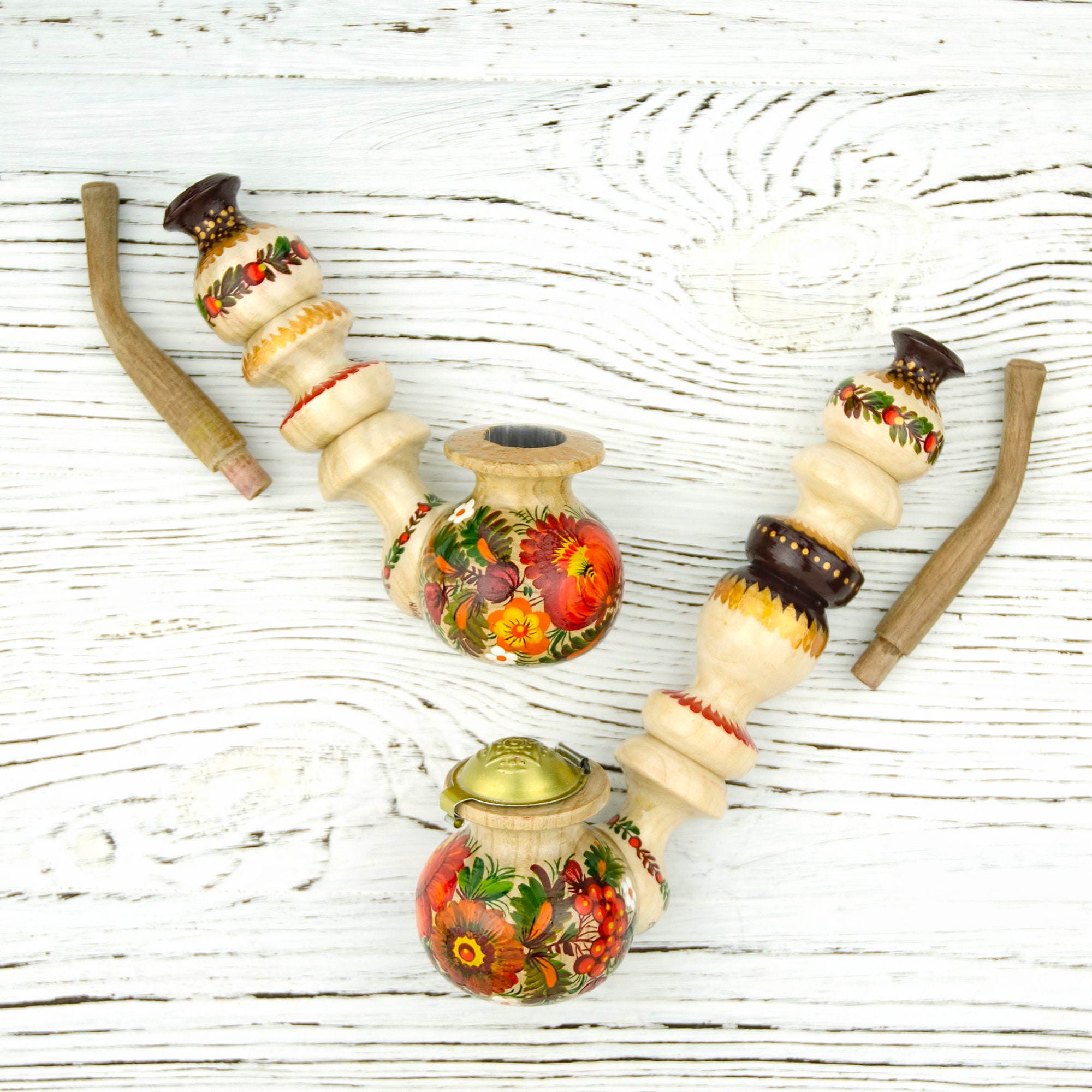 Handmade Wooden Smoking Pipe Metal Bowl Cover - Etsy