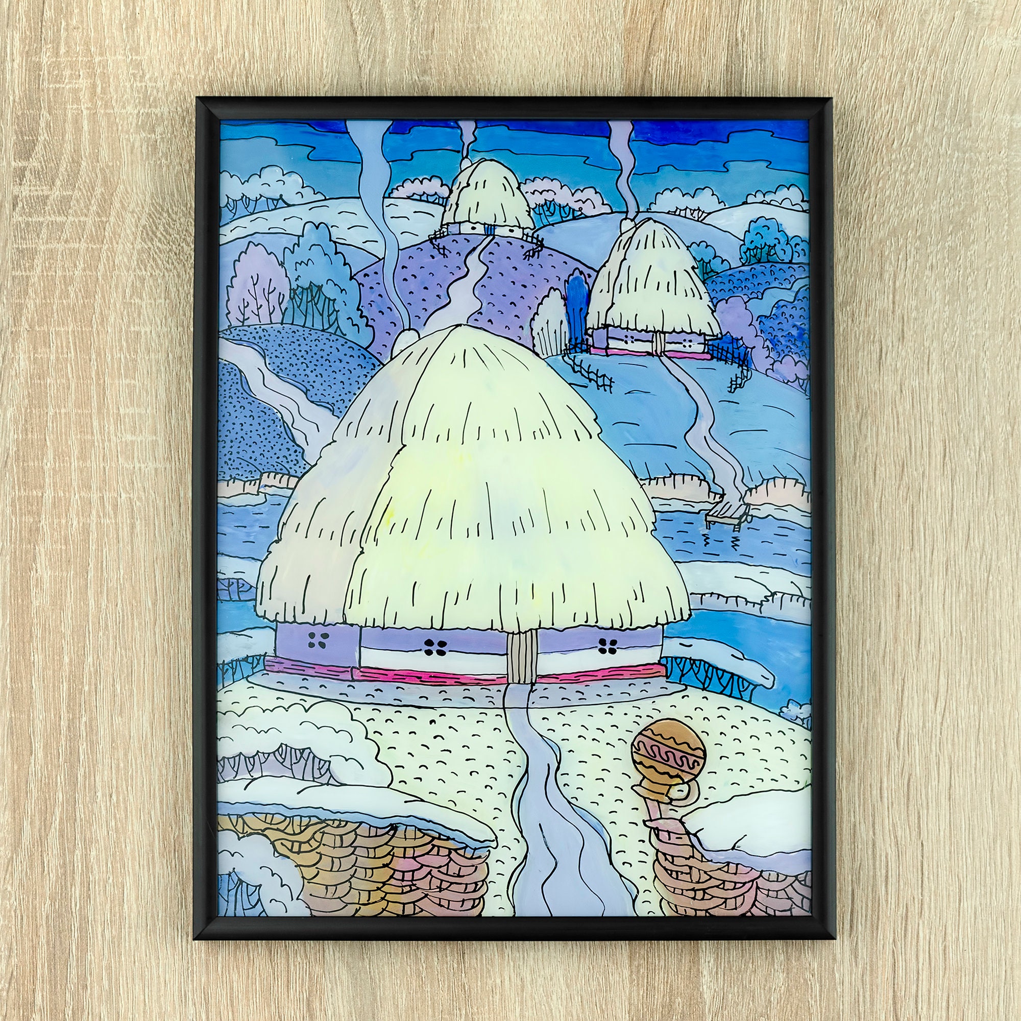 Decorative Small Miniature Rustic Landscape autumn Has - Etsy