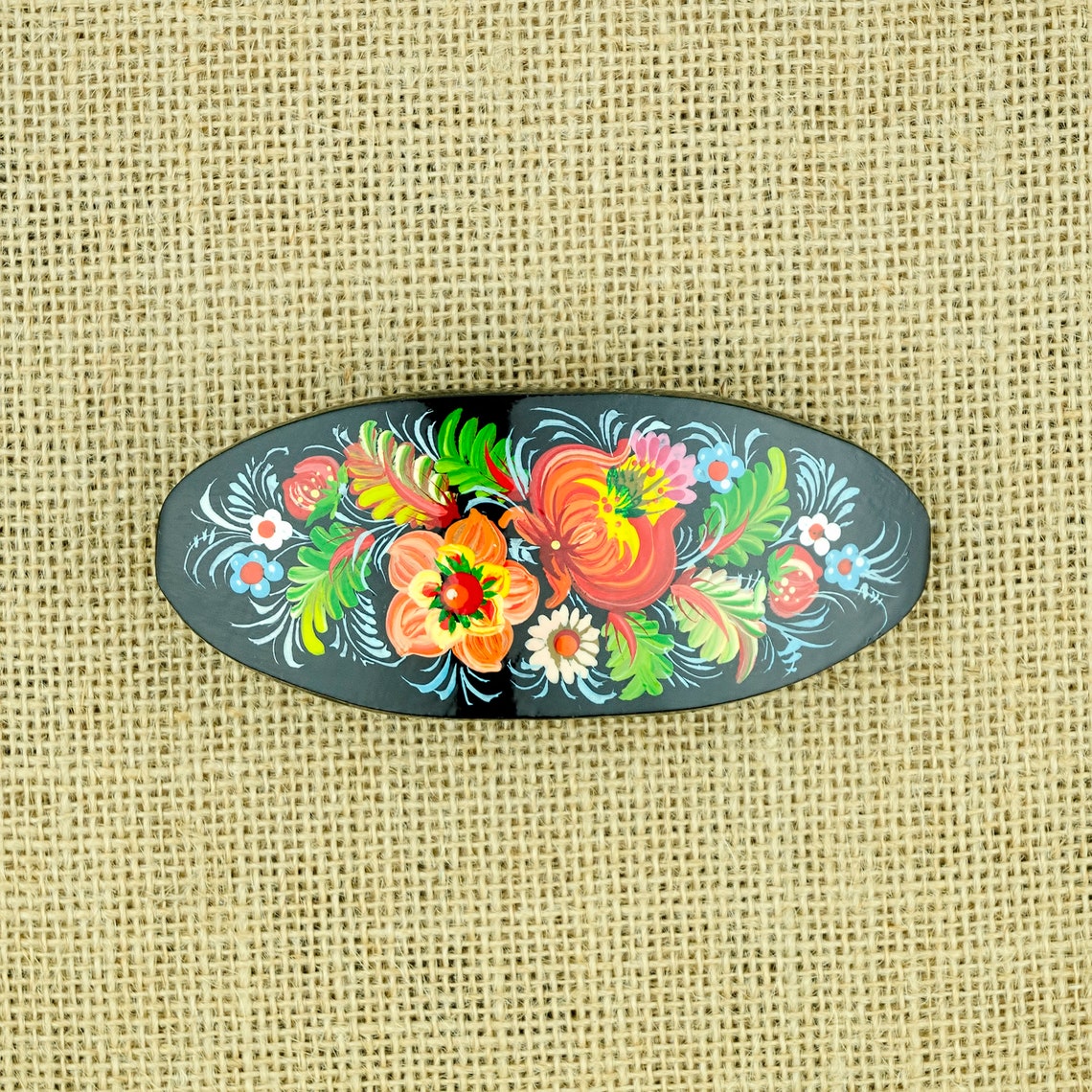 Hand-painted Wooden Decorative Hair Clips Hair Accessories | Etsy