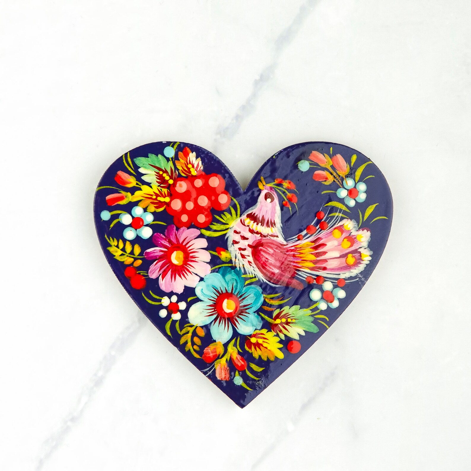 Hand Painted Wooden Fridge Magnet Hand Painted on | Etsy