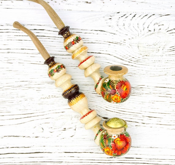 Handmade Wooden Smoking Pipe Metal Bowl Cover | Etsy