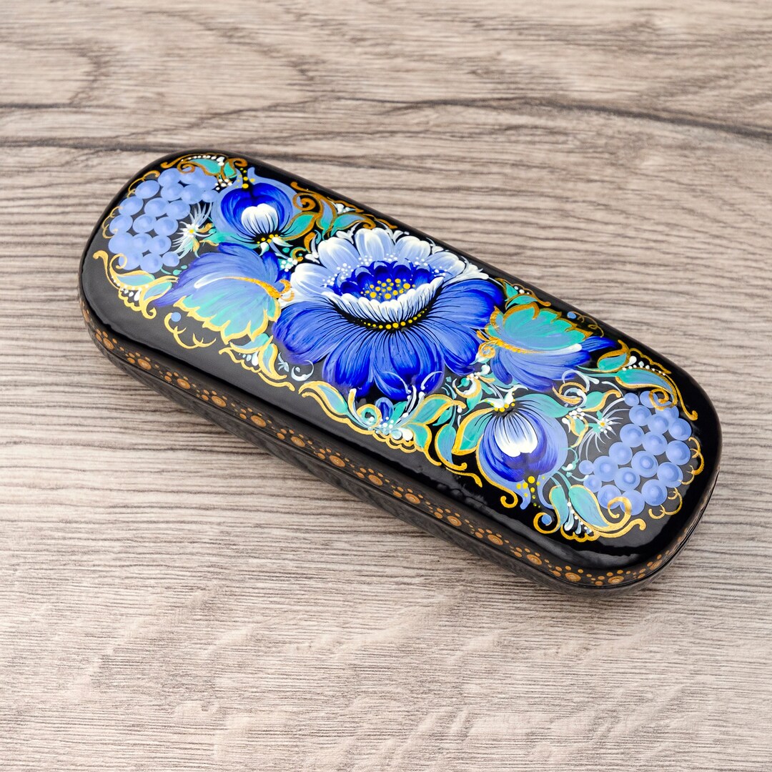 Women's Hand Painted Eyeglass Case|best Women's Glasses Cases |hard ...