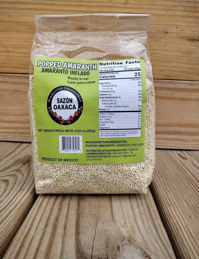 Popped Amaranth/inflated Amaranth From Oaxaca Mexico (250g) - Etsy