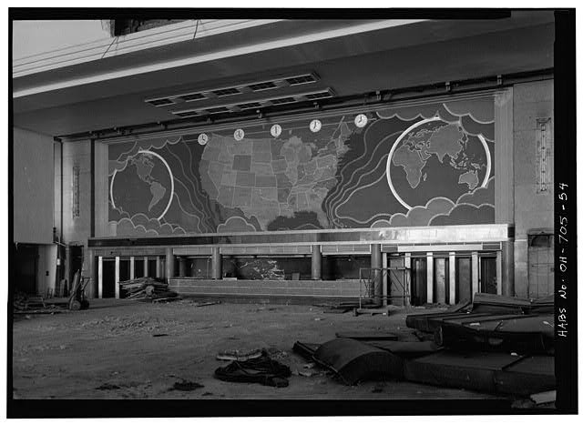 US Map Mural Reproduction From Union Terminal Cincinnati - Etsy