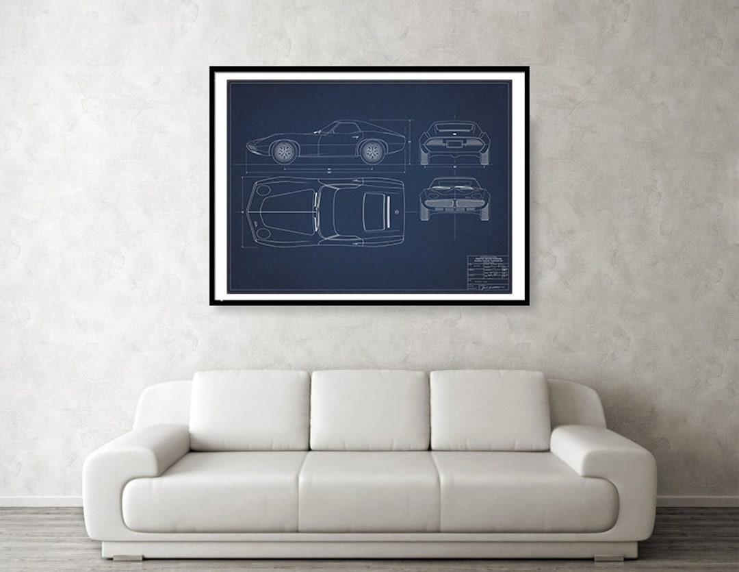 Pontiac Banshee I XP-833 Prototype Blueprint Art Print - Etsy