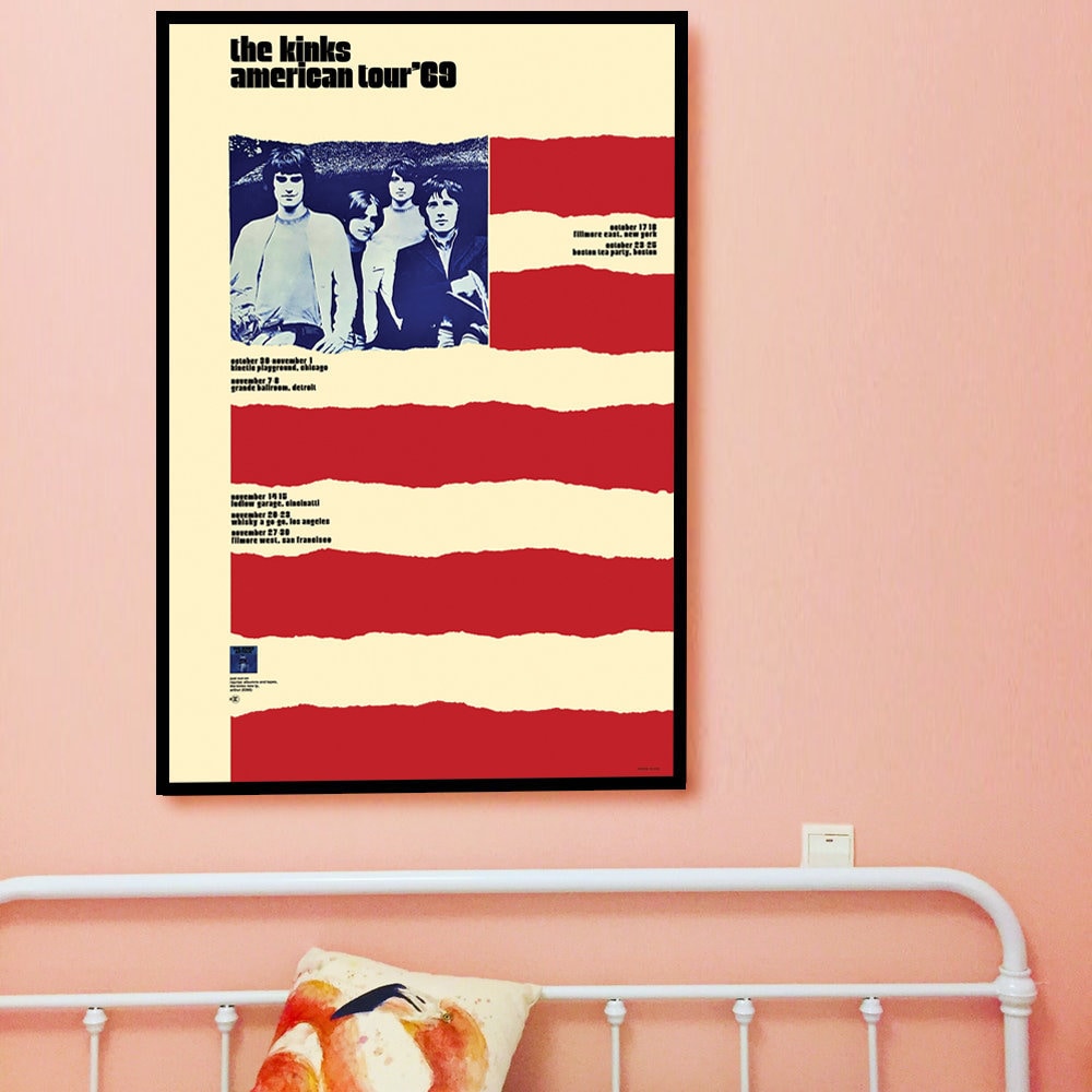 Kinks 1969 Tour Poster Reproduction - Etsy