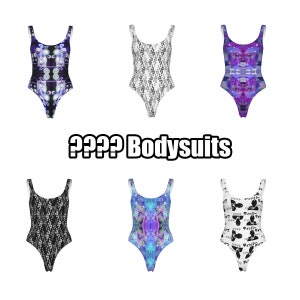 Tipper Bodysuit Question Mark Festival Clothing Trippy Fabric Pattern ...