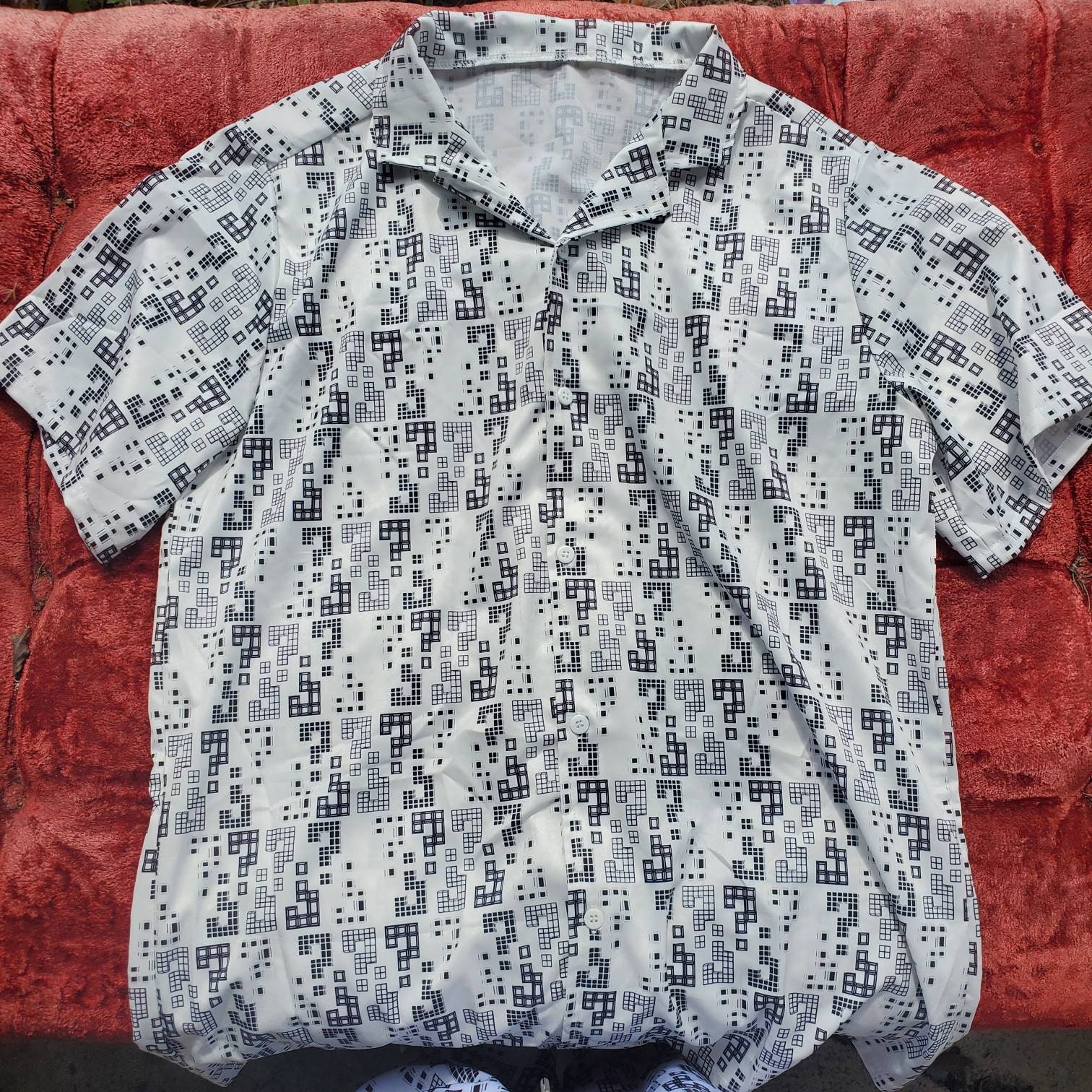 Tipper Question Mark Button up Shirt - Etsy