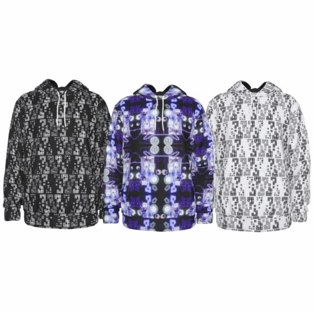 Tipper Hoodie Question Mark Festival Clothing Black and White Choose ...