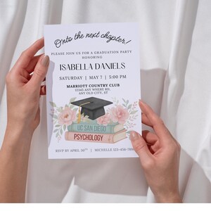 Class of 2025 Graduation Announcement, Canva Template, Senior Grad ...
