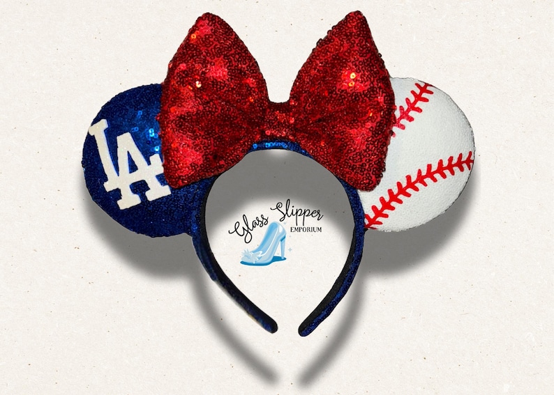 Dodger Minnie Ears, Dodgers, Its Time for Dodger Baseball, Mickey Ears ...