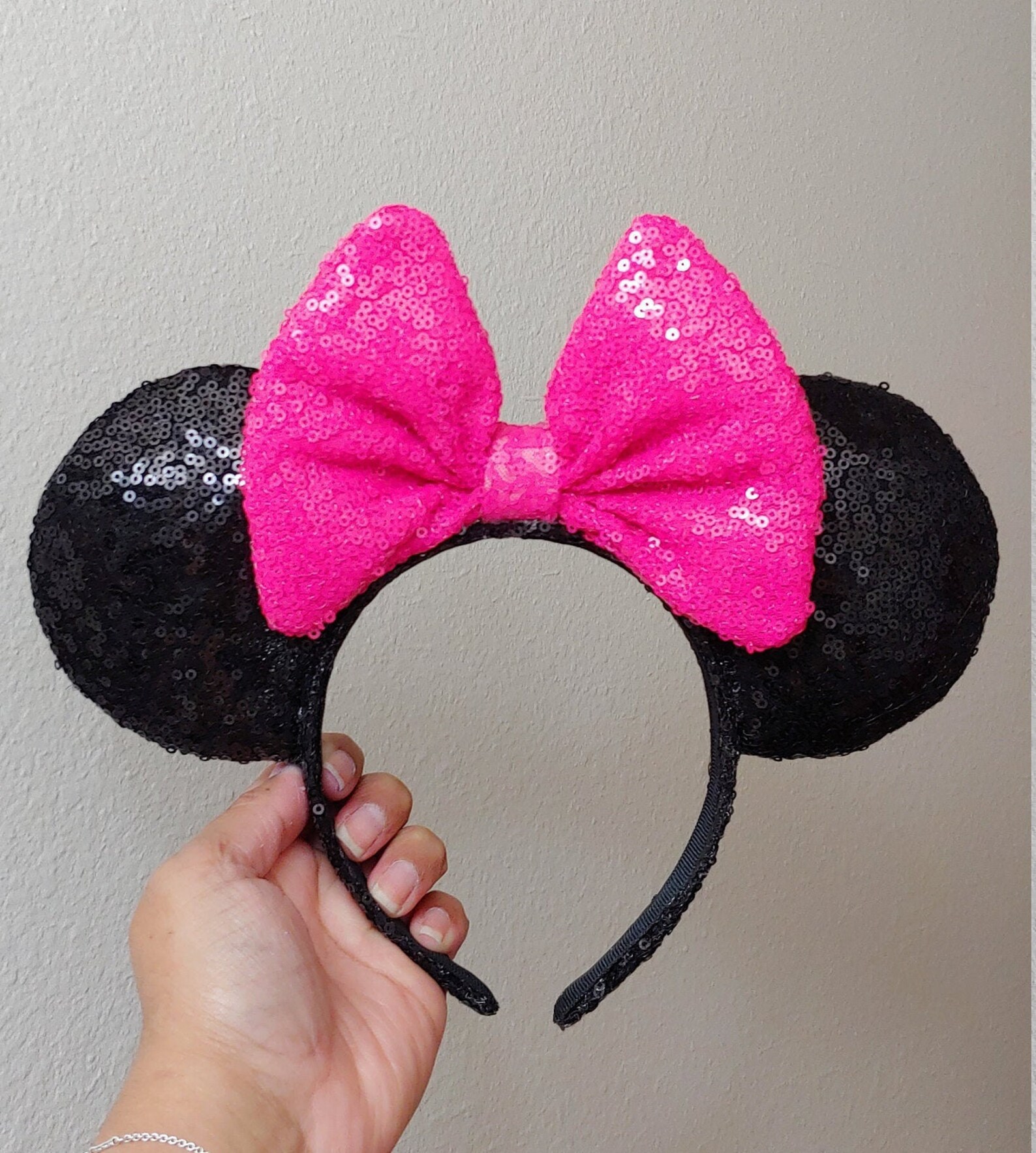 Oreilles minnie Oreilles minnie souris rose chaud Oreilles | Etsy