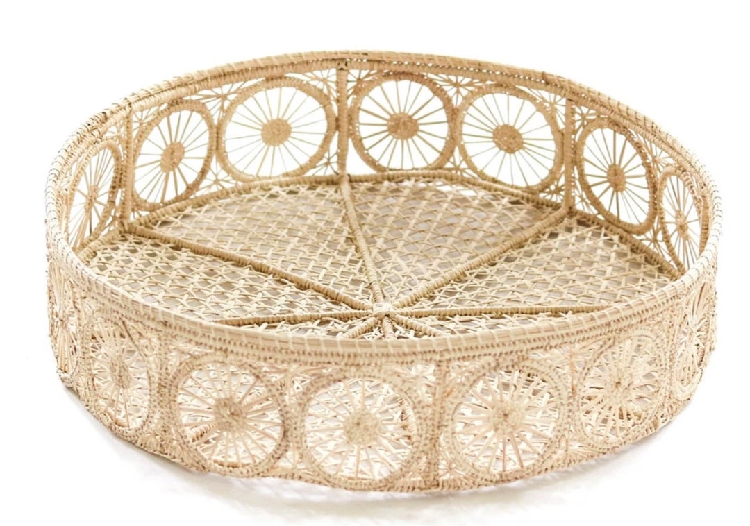 Sunny Round Basket Iraca/straw - Etsy