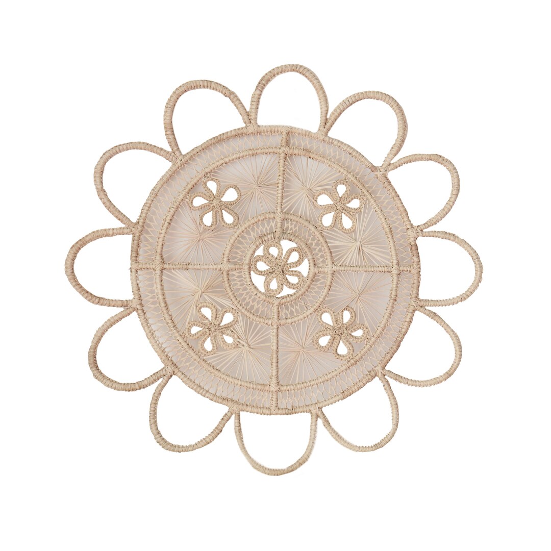 Alice Placemat/15 Inch/iraca/raffia/straw- Klatso - Etsy