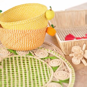 Fruit Basket Iraca/raffia/klatso - Etsy
