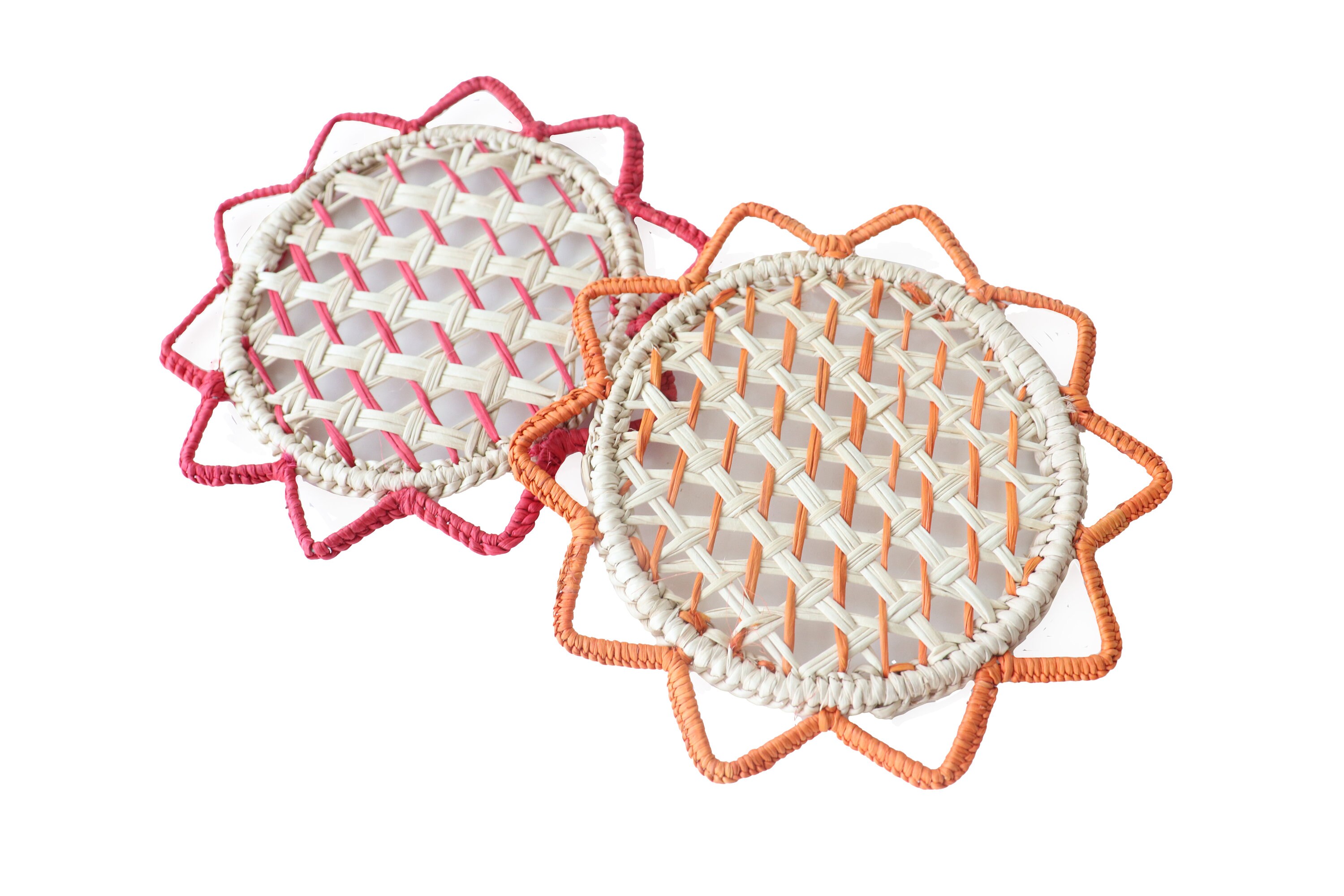 Sunny Straw/iraca Coasters - Etsy