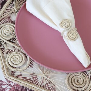 Caracolito Napkin Ring/ Iraca/raffia-klatso - Etsy