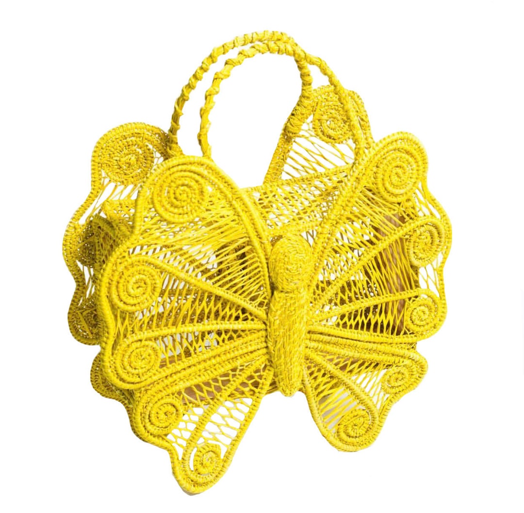 Butterfly Straw/raffia Summer Bag - Etsy