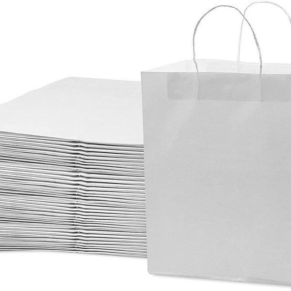 White Paper Bag - Etsy