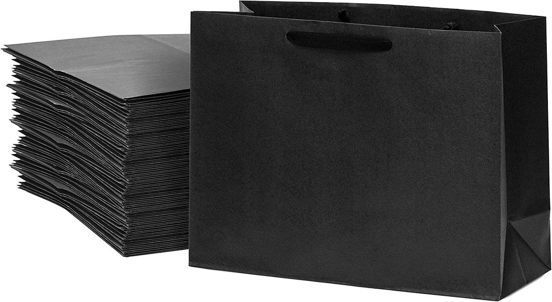 Black Gift Bags With Handles 16x6x12 Designer Shopping Bags Etsy black-gift-bags-with-handles-16x6x12-designer-shopping-bags-etsy