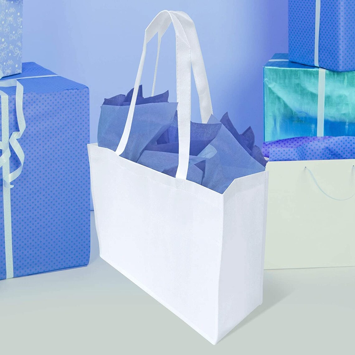 Large Multi-color Reusable Gift Bags Shopping Bags With - Etsy