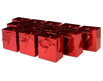 Small Red Premium Quality Paper Gift Bags With Handles Party - Etsy