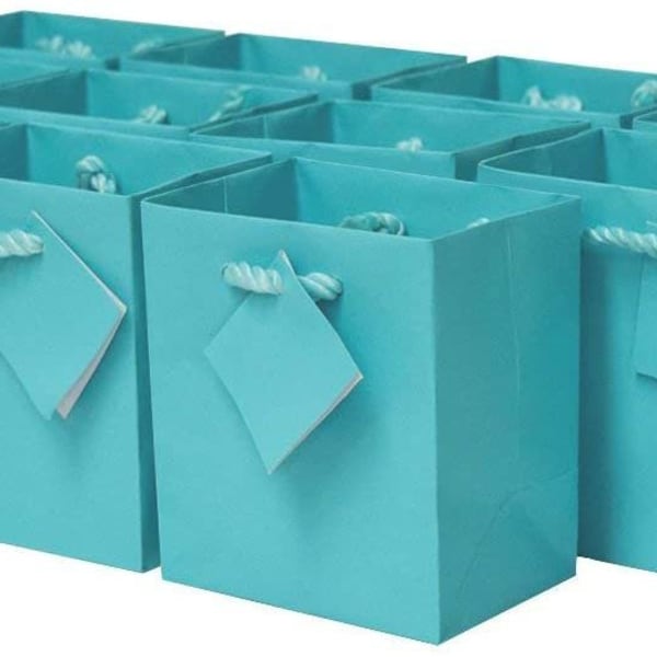 Turquoise Gift Bag - Etsy