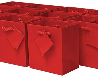 Red Paper Bags - Etsy