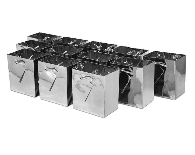 Extra Small Metallic Red Paper Gift Bags With Metallic - Etsy