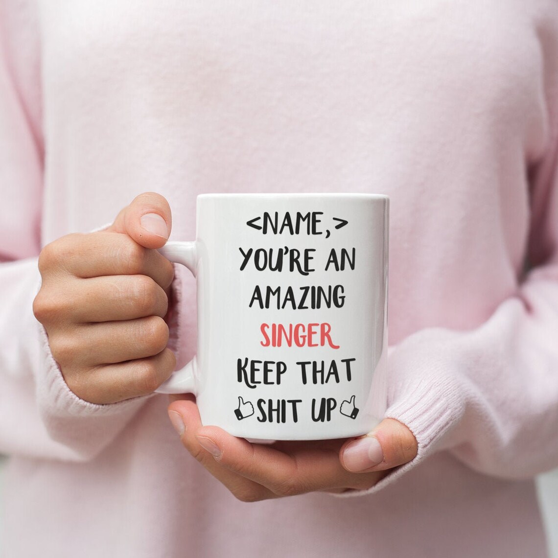 Personalized Gift for Singer Singer Gift Singer Mug Gift - Etsy