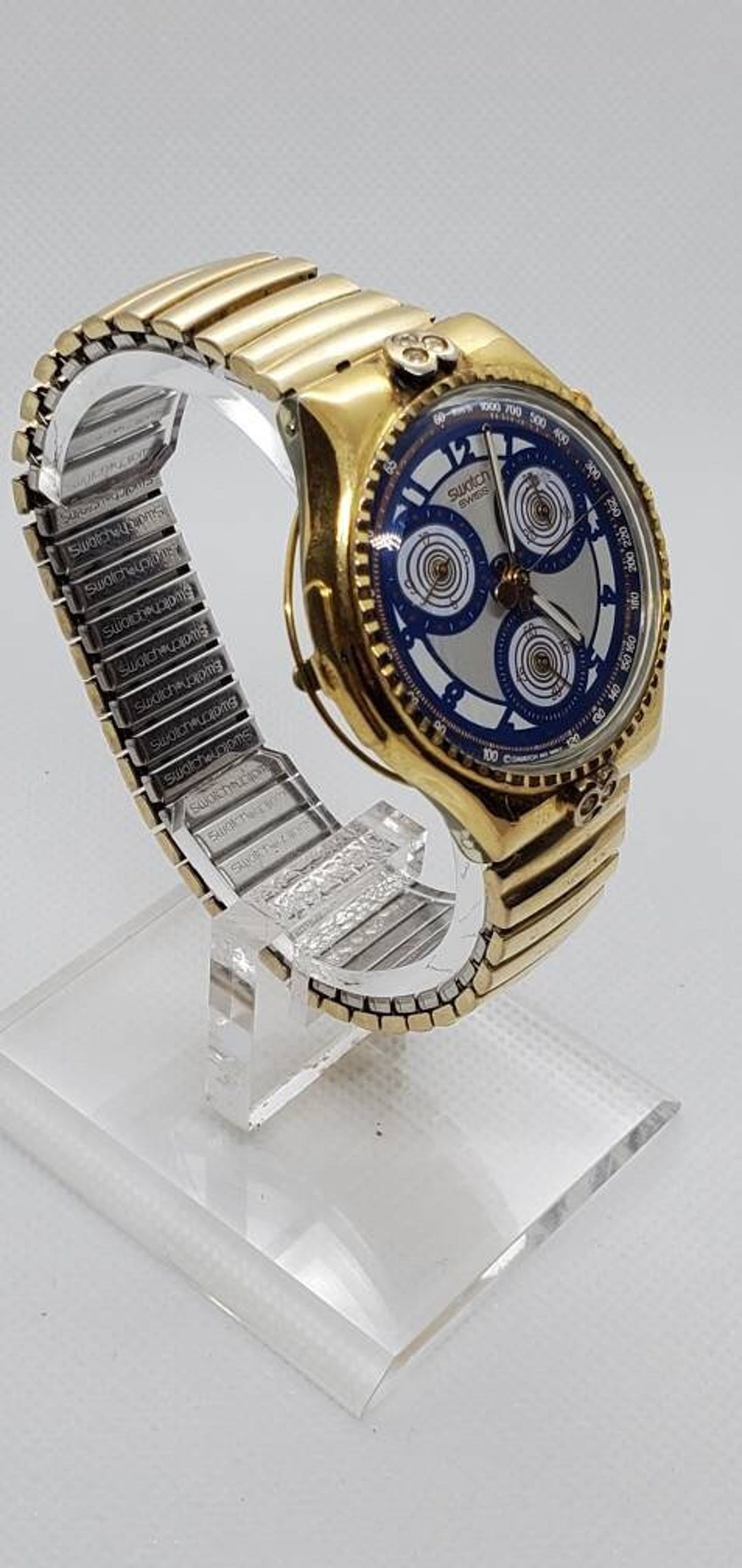 Vintage Swiss Swatch Mens - Etsy