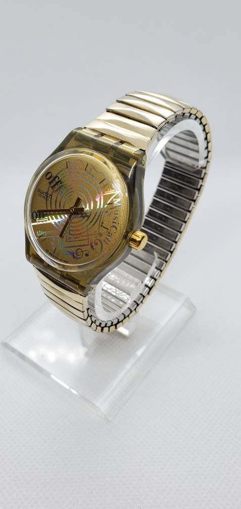 Vintage Musical Swiss Swatch - Etsy