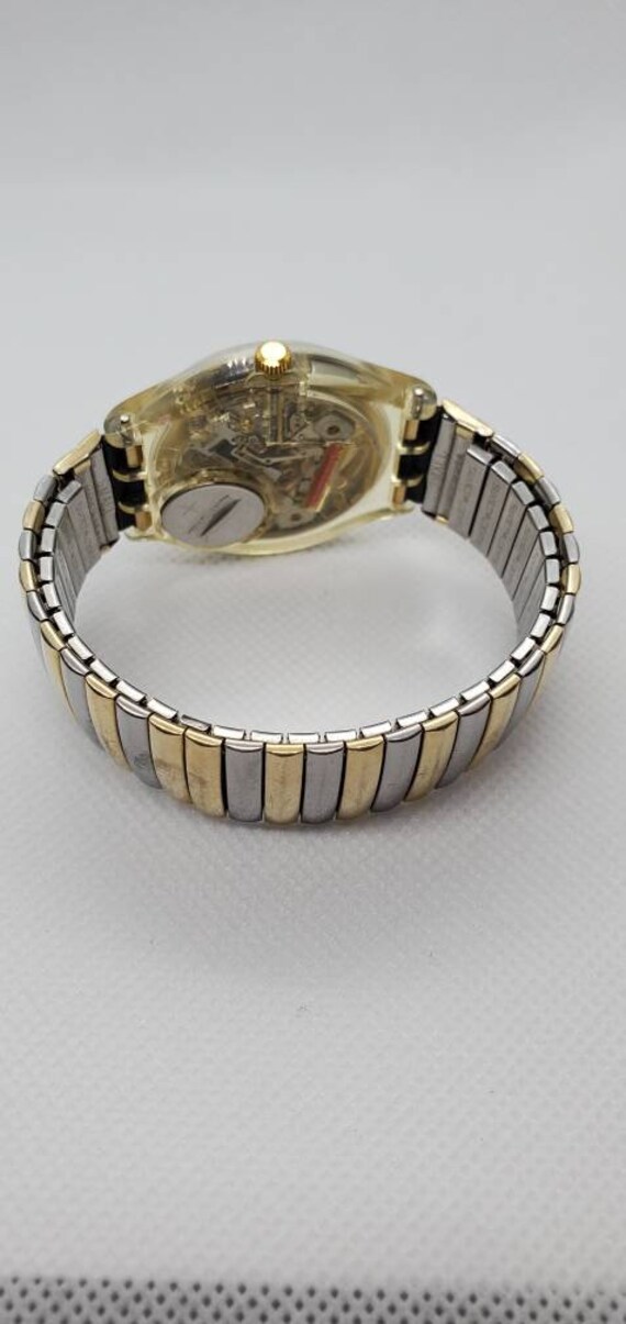 Vintage Swatch Silver and gold Band - Gem