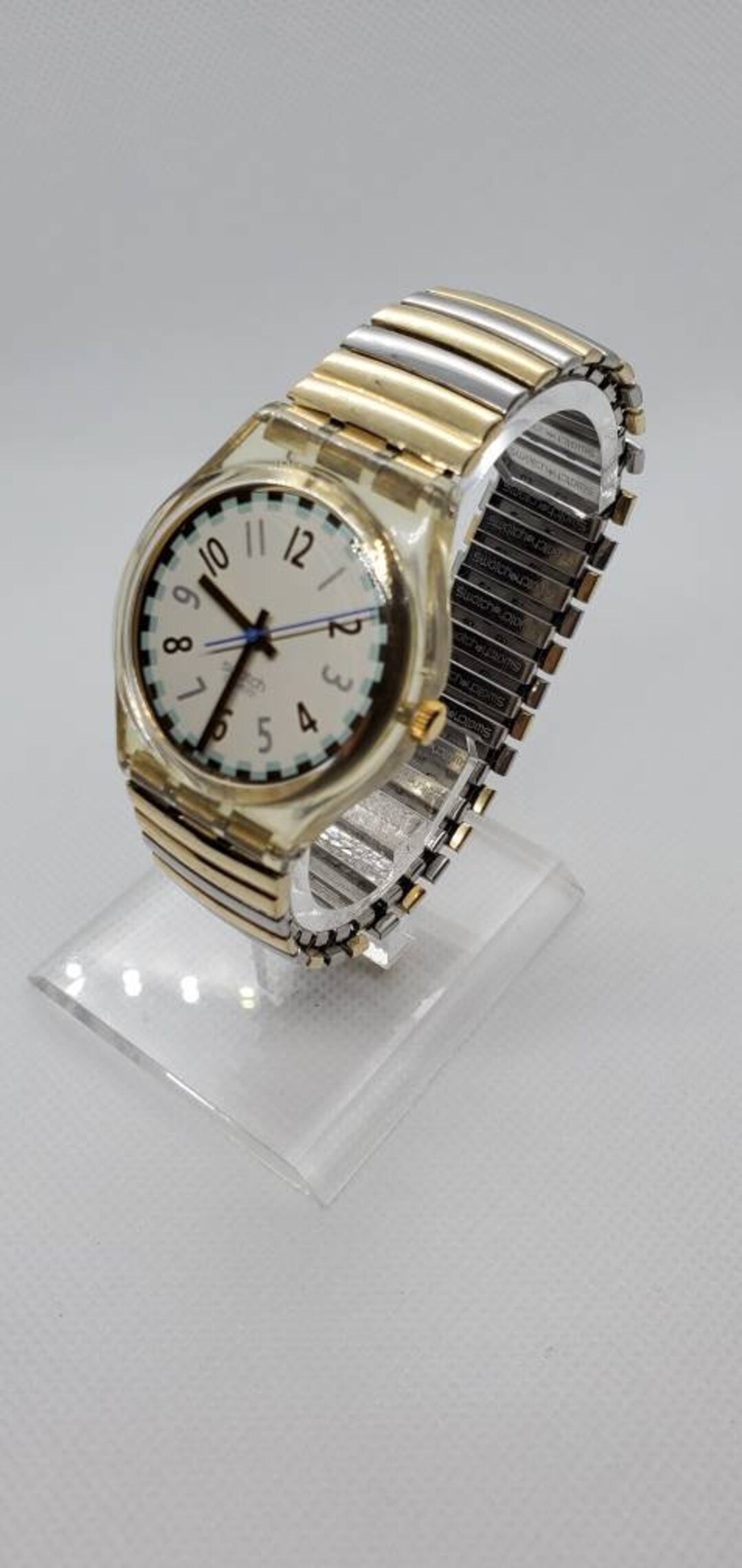 Vintage Swatch Silver and Gold Band - Etsy