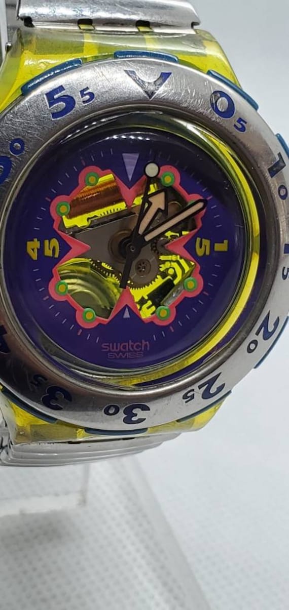 Vintage Swiss Swatch Stretch Band - Gem