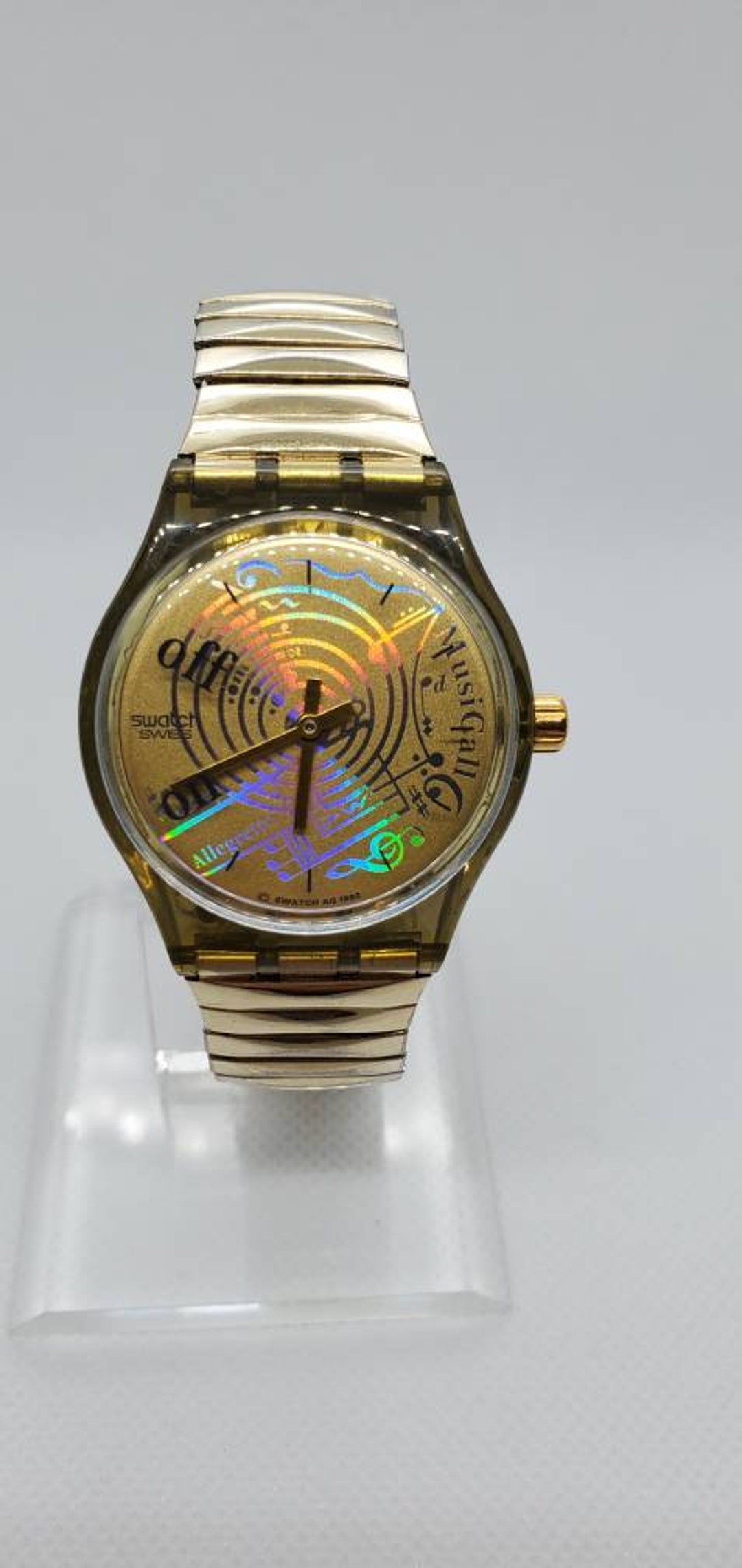 Vintage Musical Swiss Swatch - Etsy