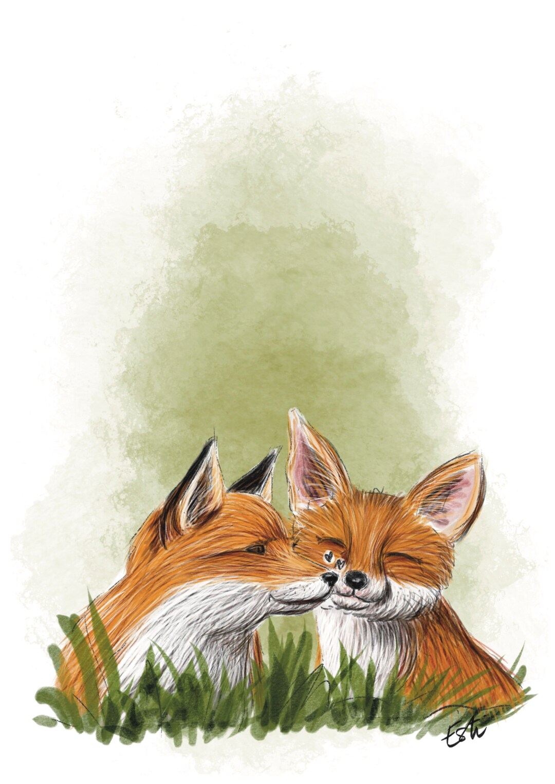 Print a Fox's Kiss A5 - Etsy