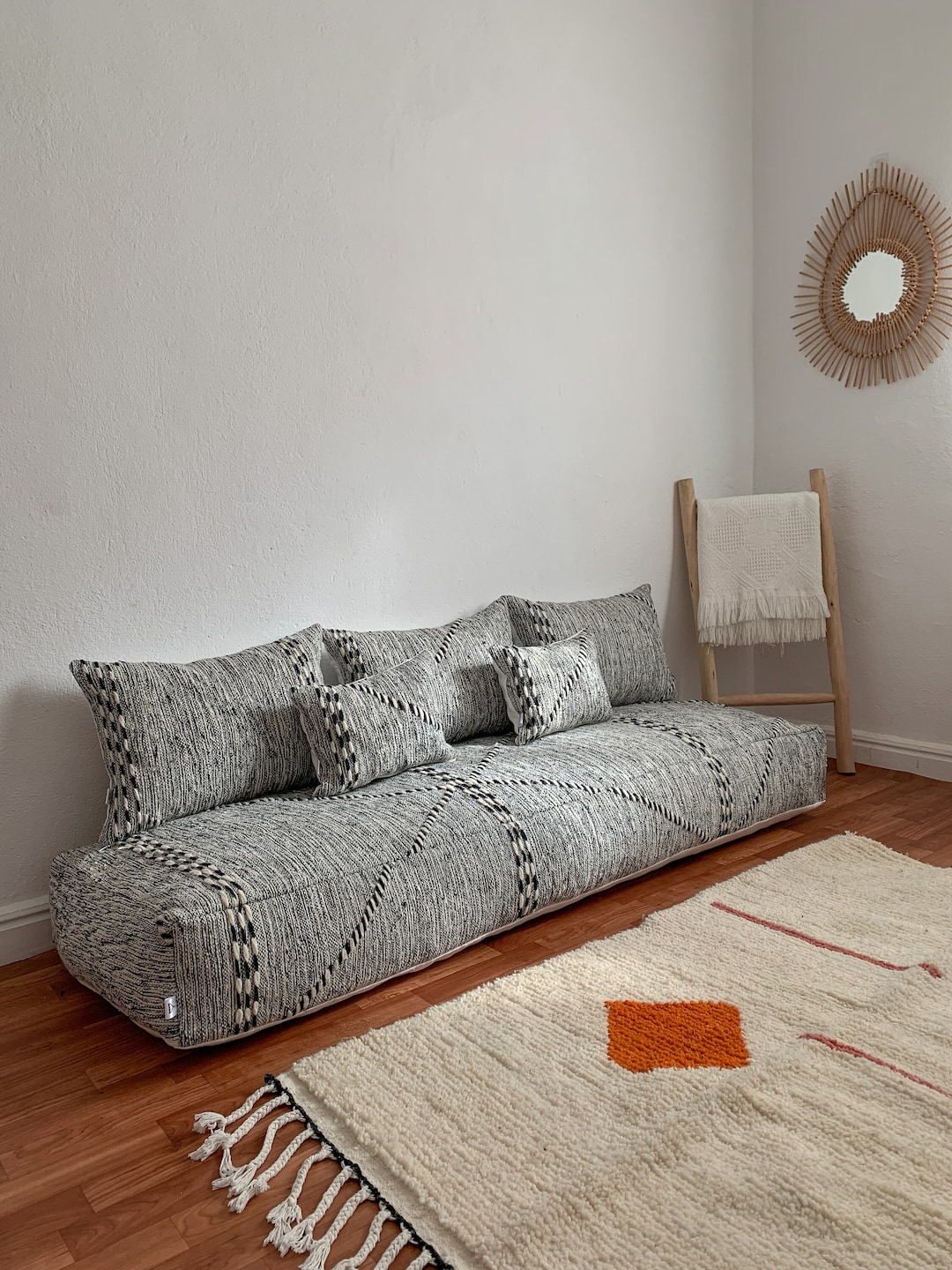 Arabic Majlis Sofa, Moroccan Floor Sofa -2,4,5,6 & 7 Ft (60/120/150/180 ...