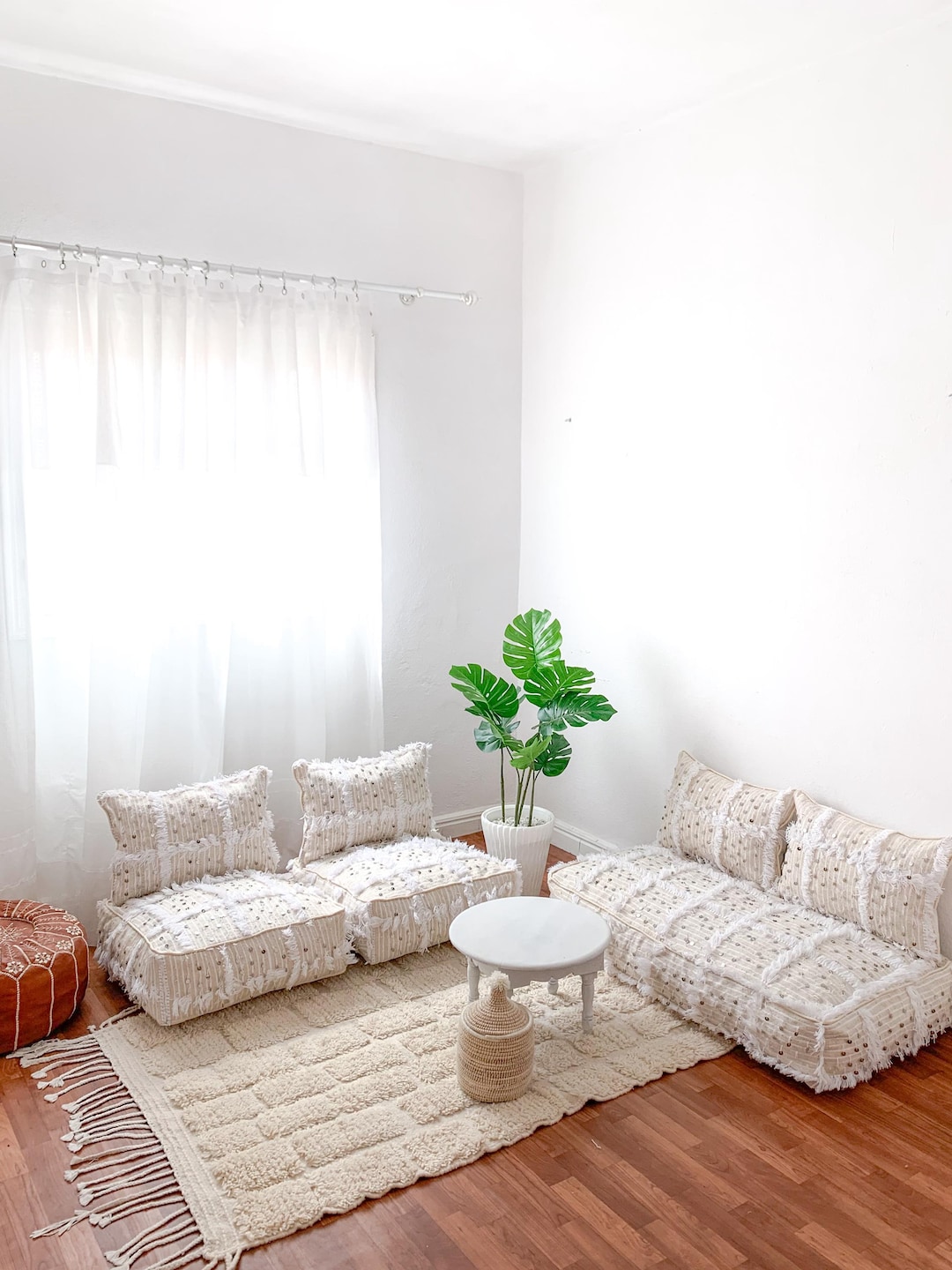 Handmade Wool Moroccan Floor Seating Set: Unstuffed Cushions - Etsy