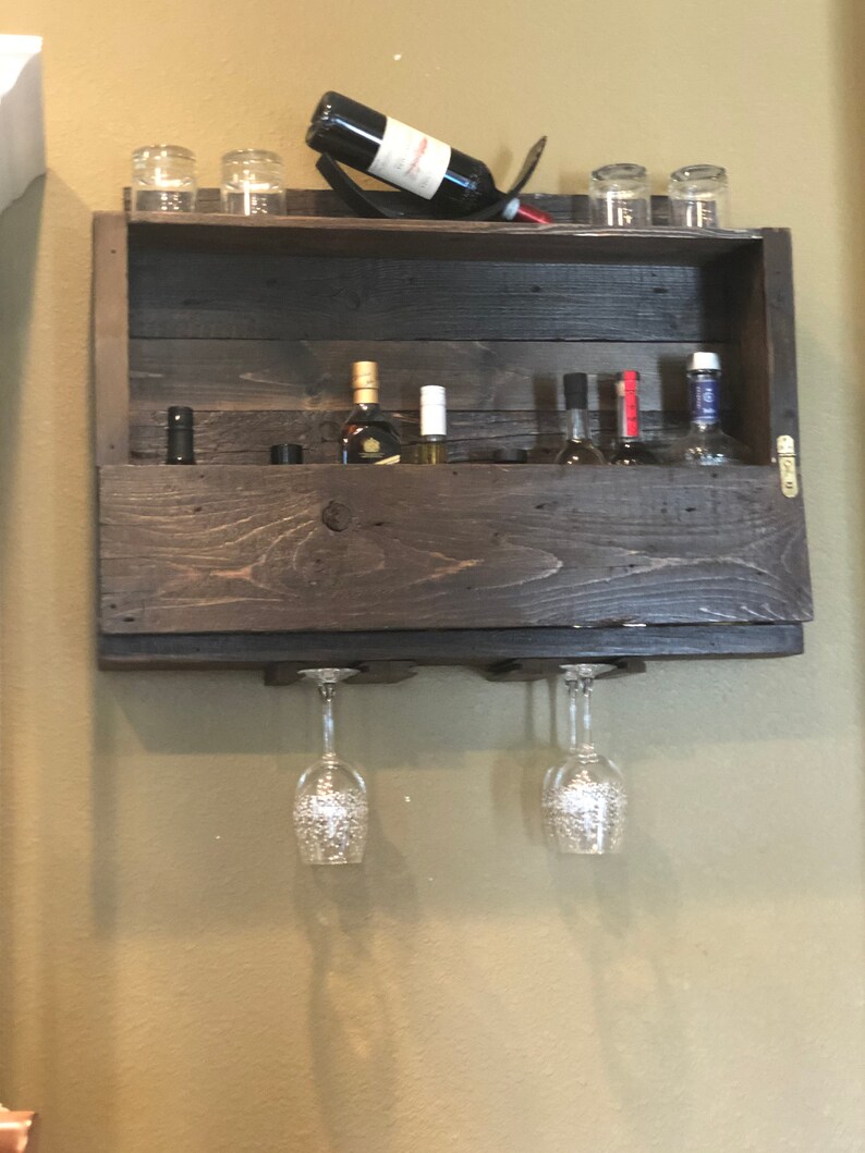 Wall Mounted Liquor Cabinet - Etsy