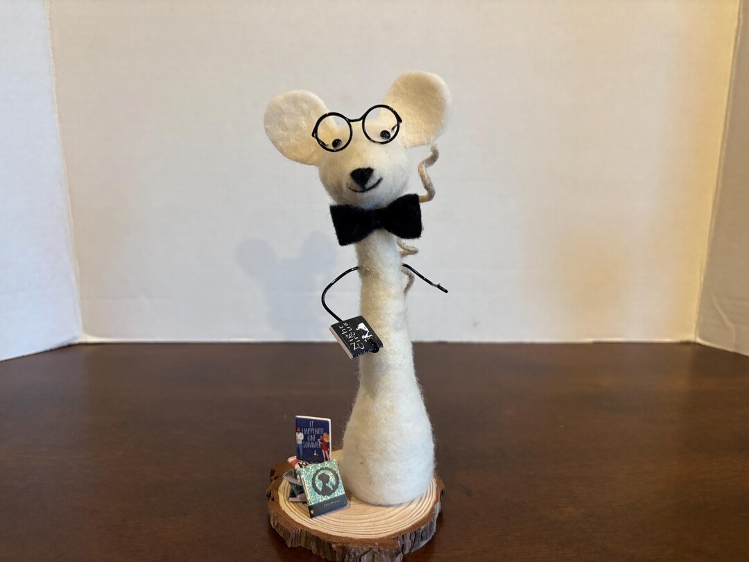 Needle Felted Nerdy Mouse - Etsy