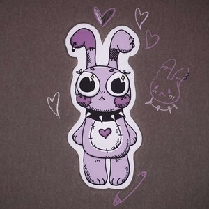 Pastel Goth Stickers Cute Kawaii Bunnies / Cats / Stars Stickers in the ...