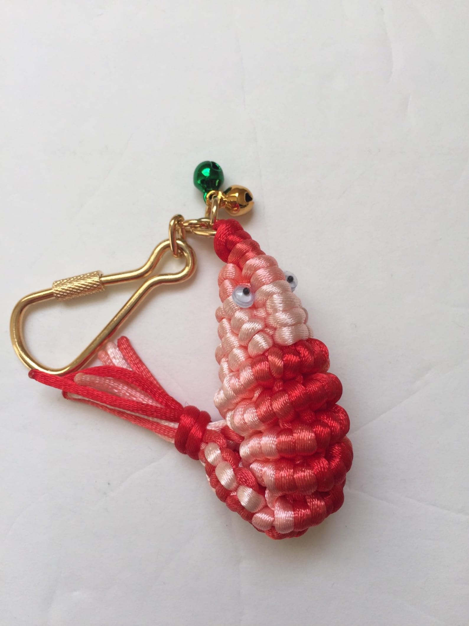 Keychain-chinese Knot Colorful Shrimp Shapes Keychain - Etsy