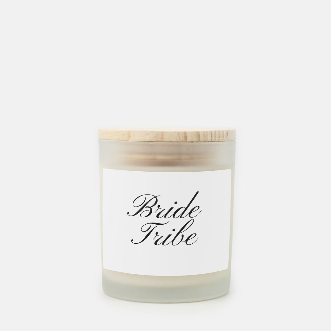 Bride Tribe Candle Frosted Glass hand Poured 11 Oz - Etsy