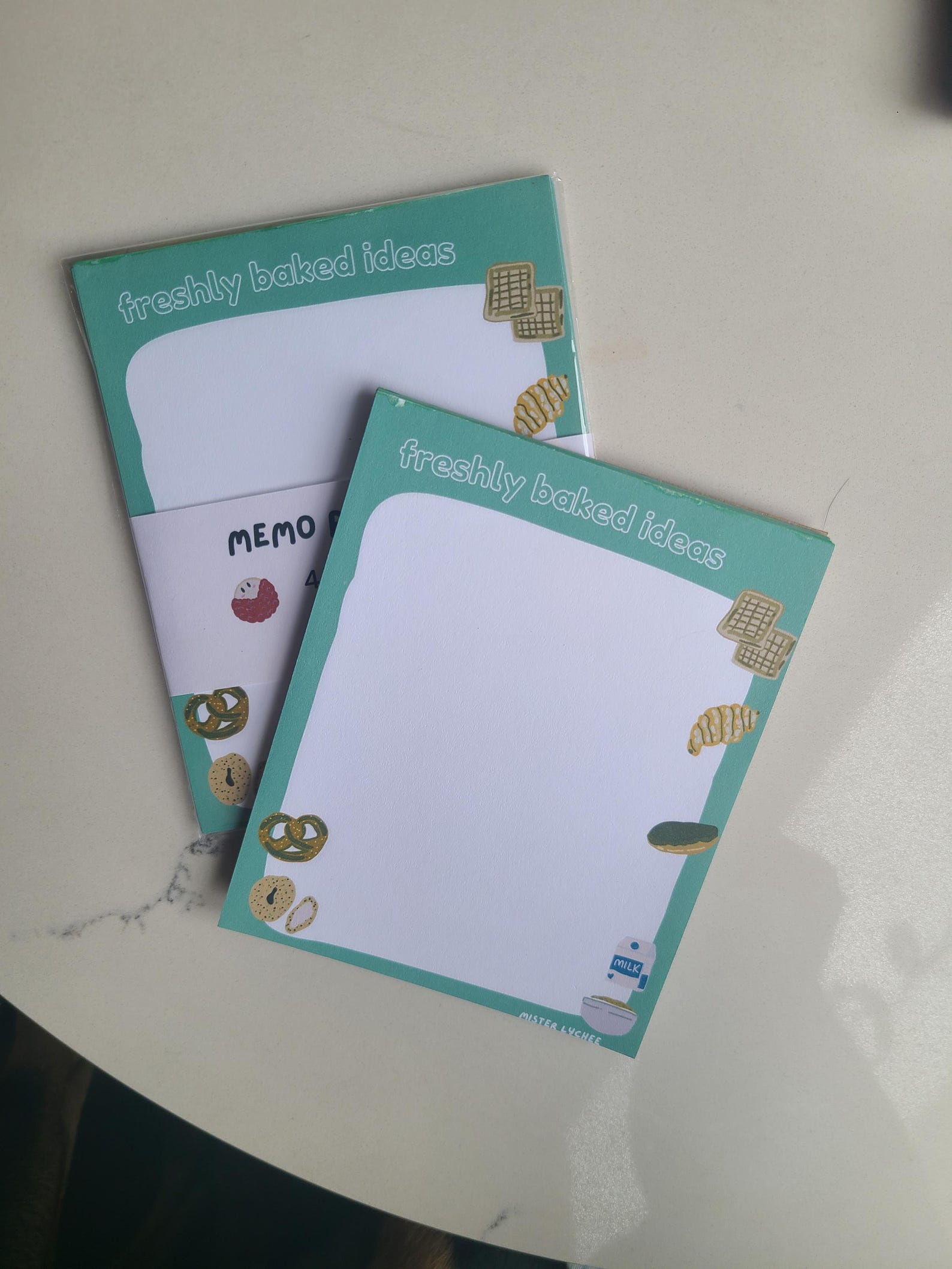 Freshly Baked Ideas Memo Pad | Bakery-themef Memo Pad, Cute Stationery ...