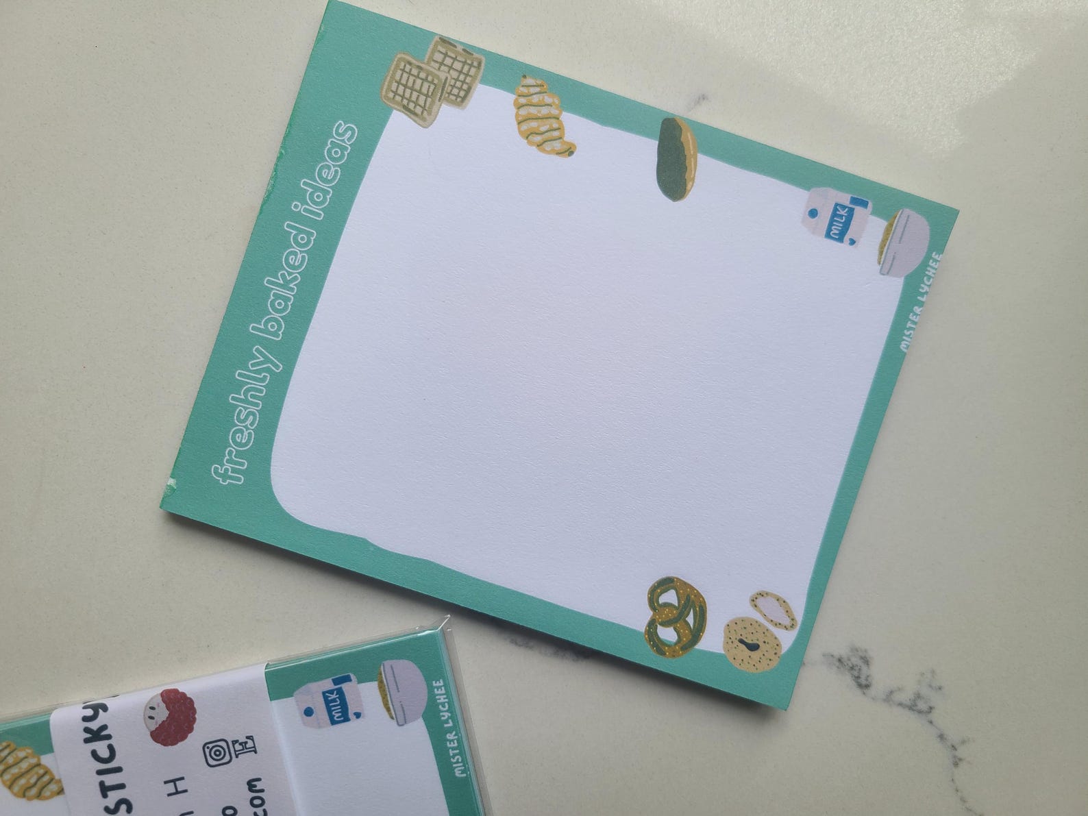Freshly Baked Ideas Memo Pad | Bakery-themef Memo Pad, Cute Stationery ...
