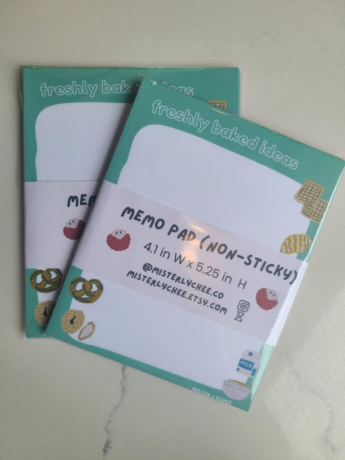 Freshly Baked Ideas Memo Pad | Bakery-themef Memo Pad, Cute Stationery ...