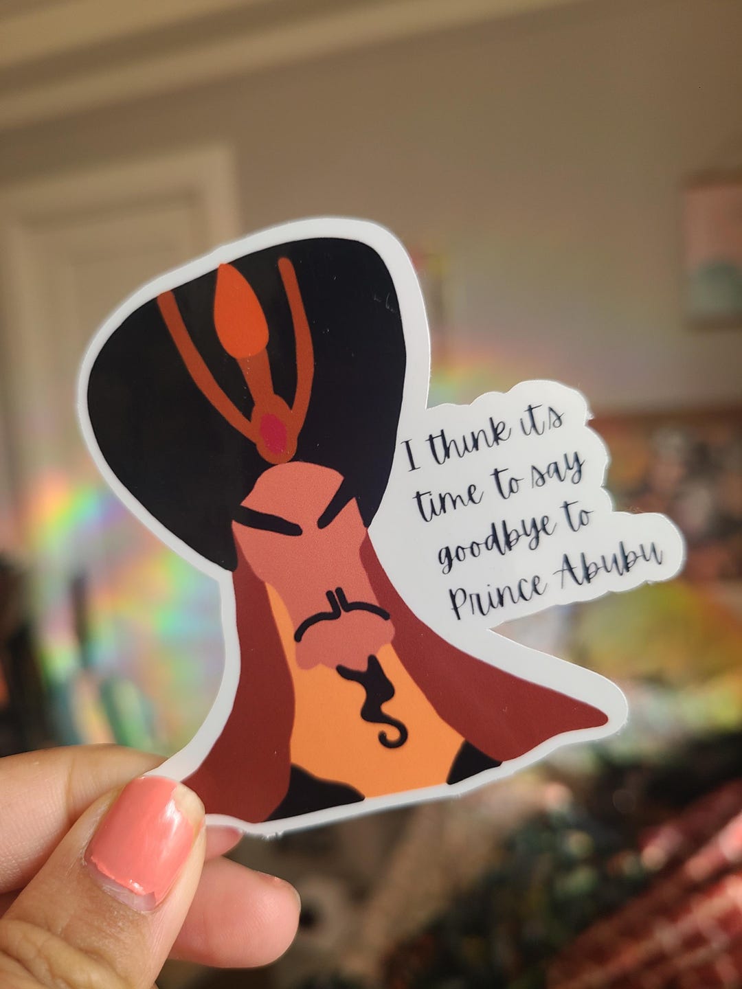 Jafar Quote Vinyl Sticker , Waterproof Disney Villain Sticker for ...