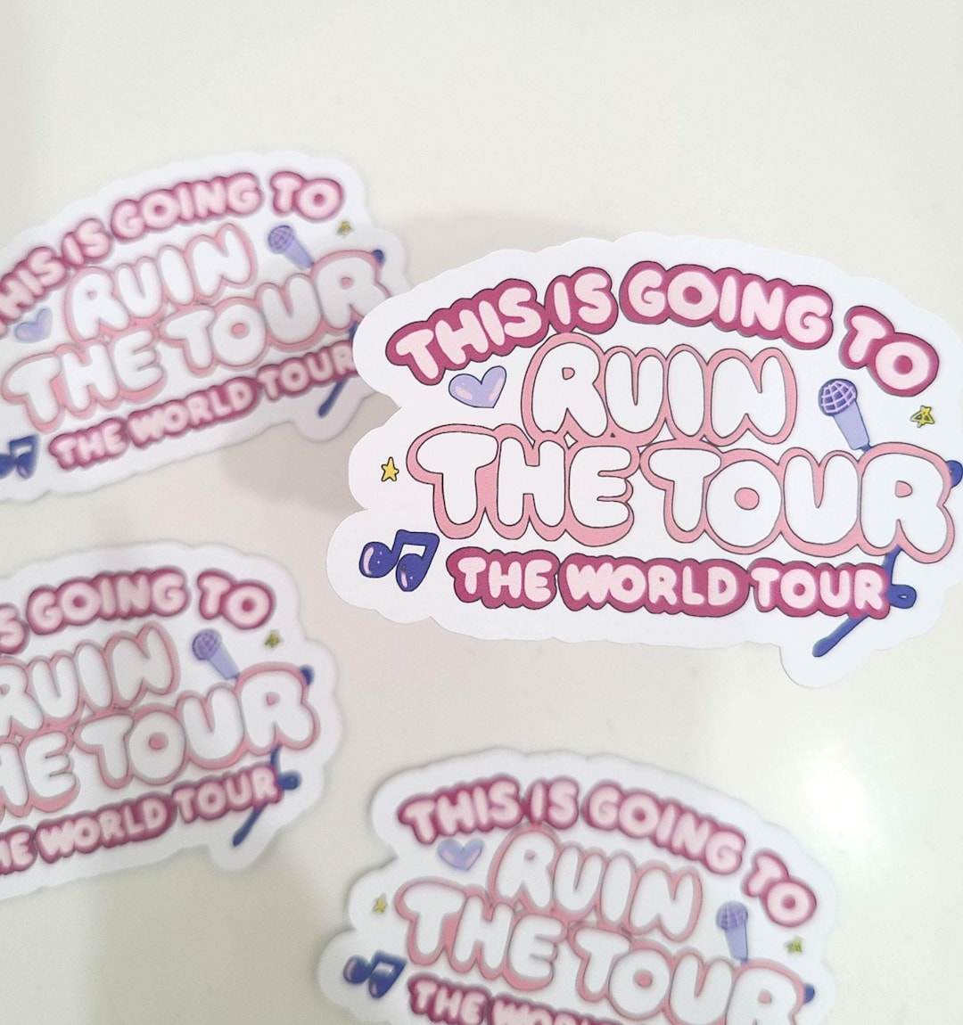 This is Going to Ruin the World Tour Vinyl Sticker | JT Quote, Justin ...