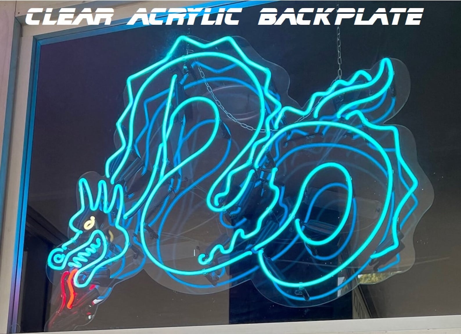 White Dragon Real Neon Sign Scaled Replica From Blade Runner With ...